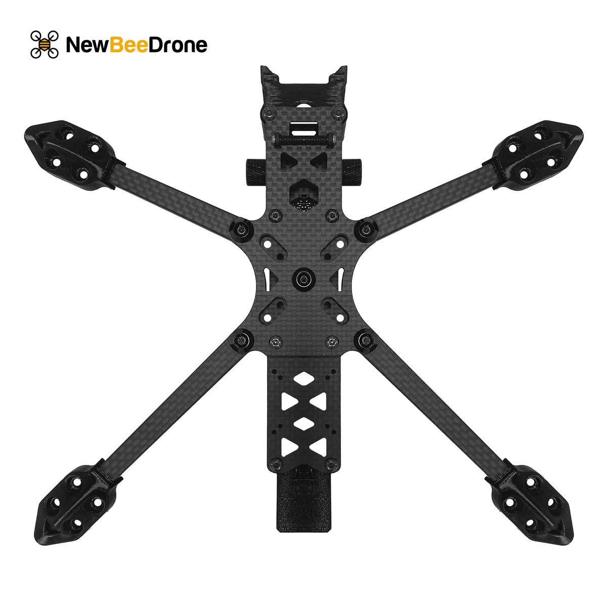 NewBeeDrone Inertia 5" DC (Dead Cat Style) FPV Frame for Clean Footage
