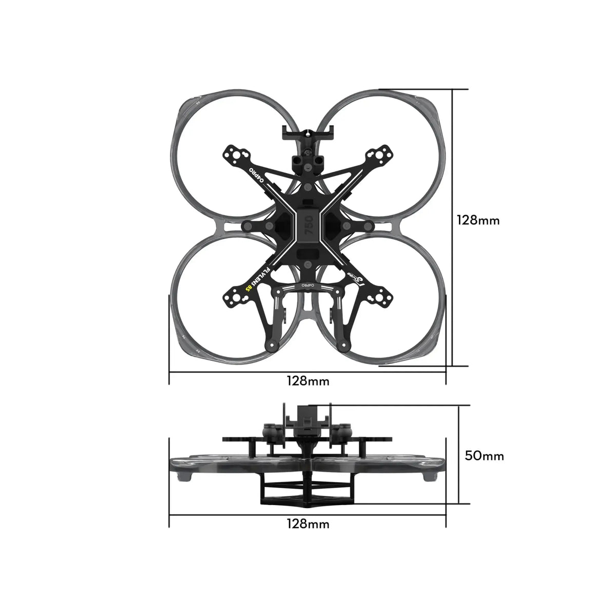 Flywoo FlyLens 85 Frame Kit – 2-Inch Whoop Frame for DJI O4 PRO ...