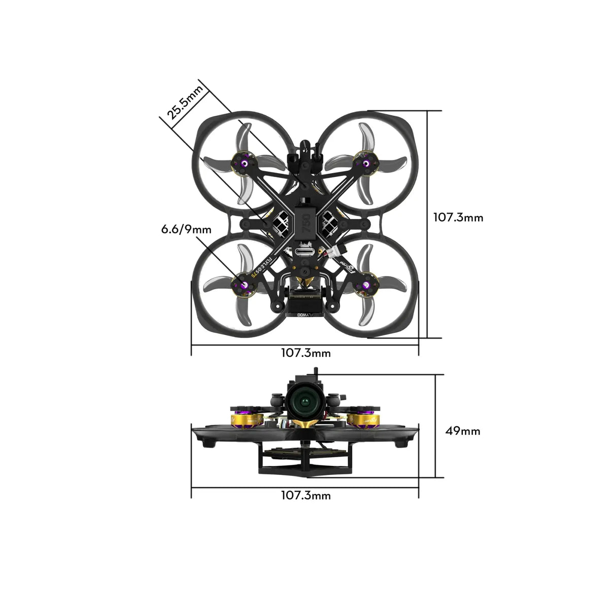 Flywoo Flylens 75 HD O4 – Ultra-Light 2S FPV Drone w/ 4K 120fps ...
