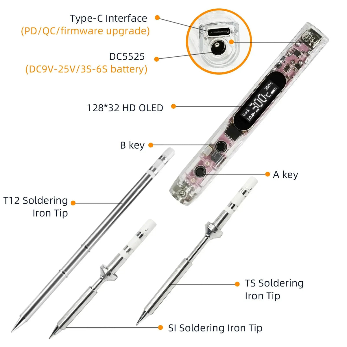 SEQURE SI012 PRO MAX Soldering Iron with SI-B2 Tip - NewBeeDrone